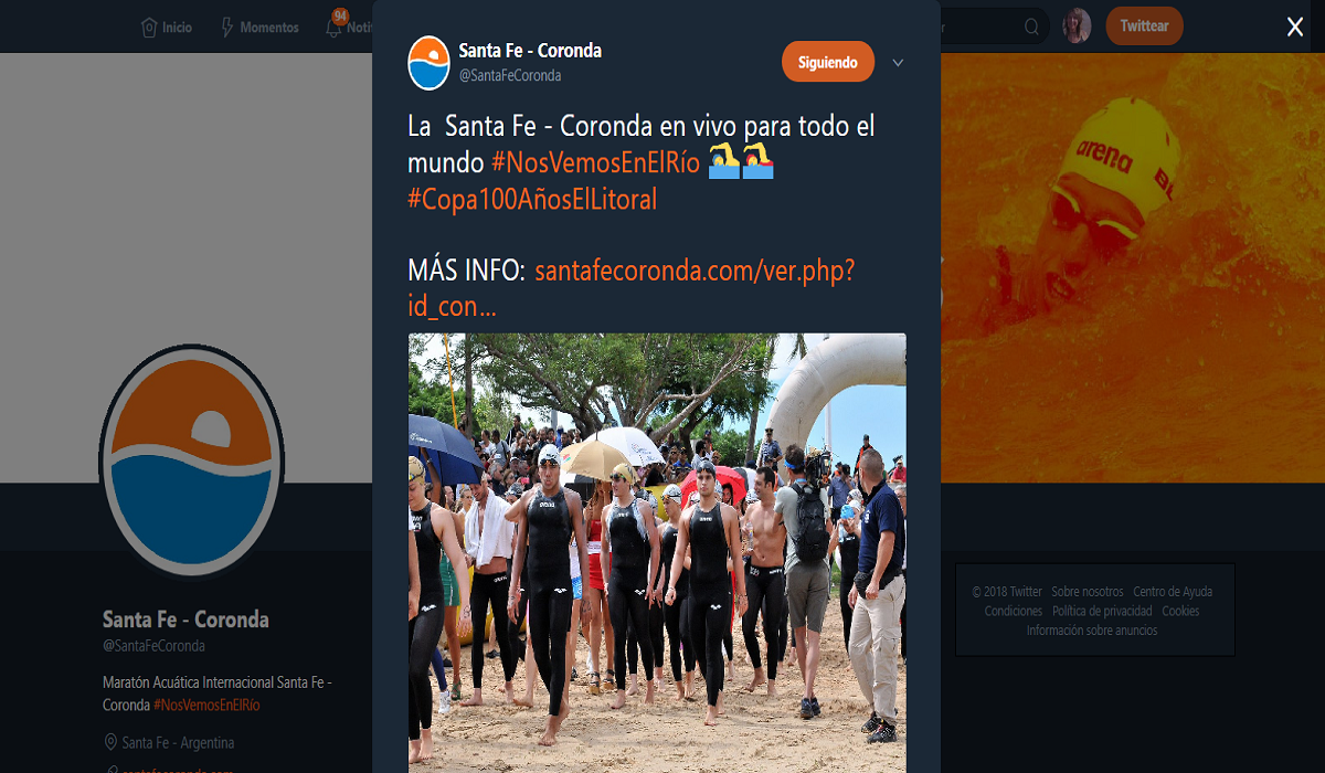 SE DISPUTA LA HISTÓRICA MARATÓN ACUÁTICA SANTA FE-CORONDA | AGENCIAFE